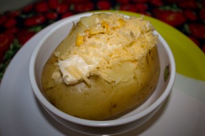 Receita de Batata Recheada (tipo Baked Potato ou Roasted Potato)
