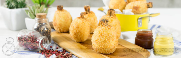 Coxinha Cremosa - Como Fazer Coxa Creme - Receitas de Minuto - A ...